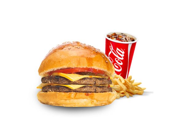 DOUBLE CHEESEBURGER MENÜ - Packet Burger